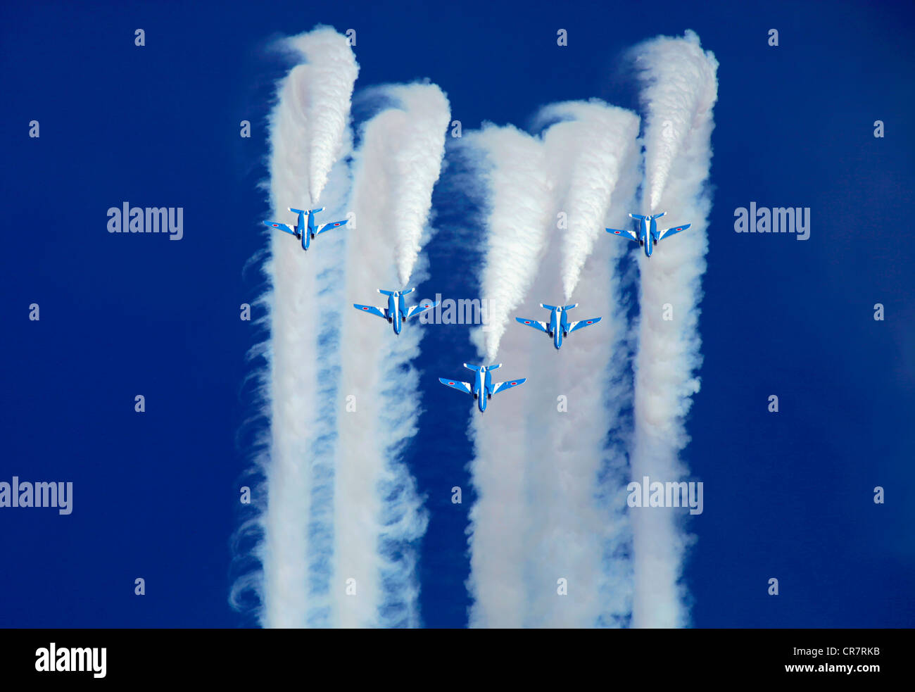 The Blue Impulse aerobatic demonstration team of the Japan Air Self ...