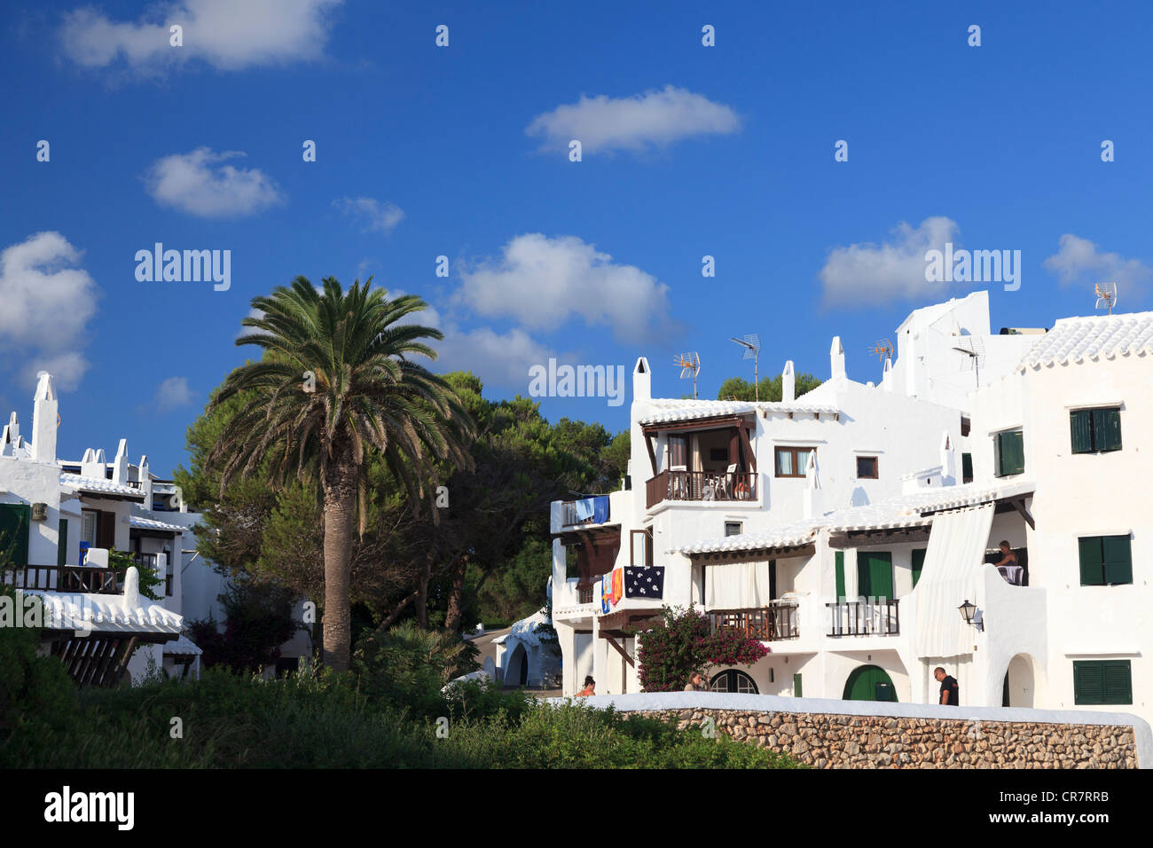 Spain, Balearic Islands, Menorca, Fishing Village of Binibequer Vell ...