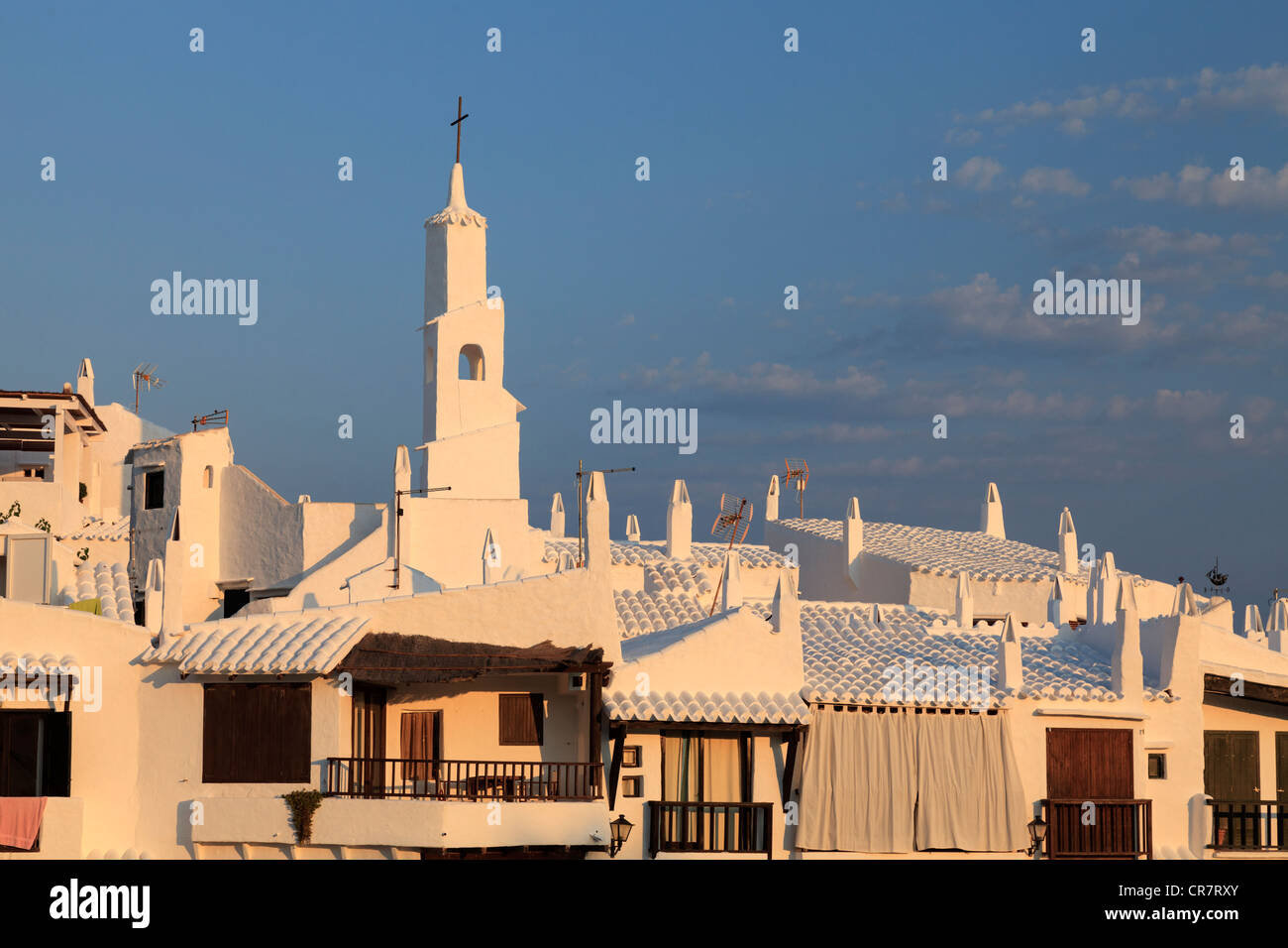 Spain, Balearic Islands, Menorca, Fishing Village of Binibequer Vell ...