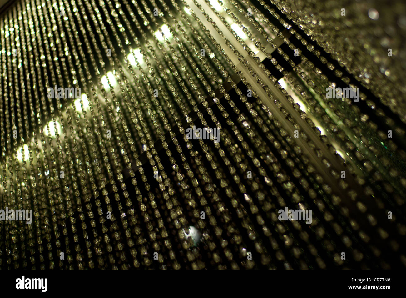 Shining yellow pearl curtain Stock Photo - Alamy