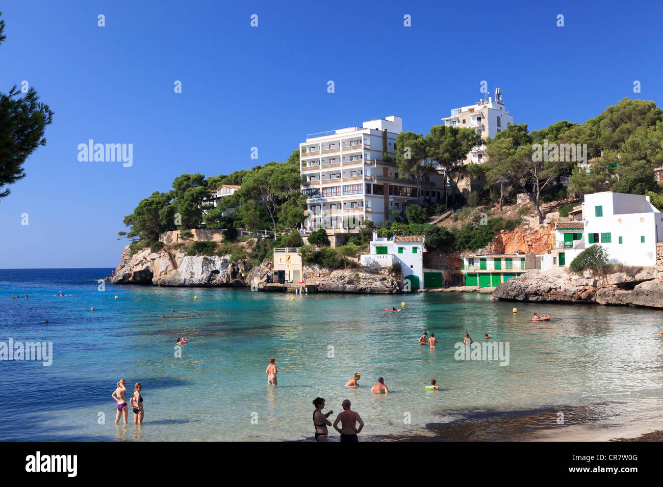 Spain, Balearic Islands, Mallorca, Cala Santanyi Beach Stock Photo - Alamy