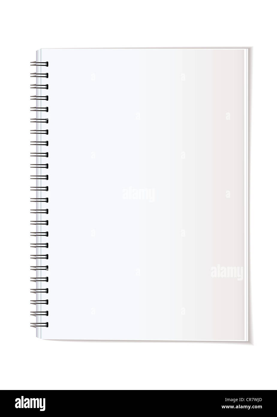 Ring bound note pad Cut Out Stock Images & Pictures - Alamy