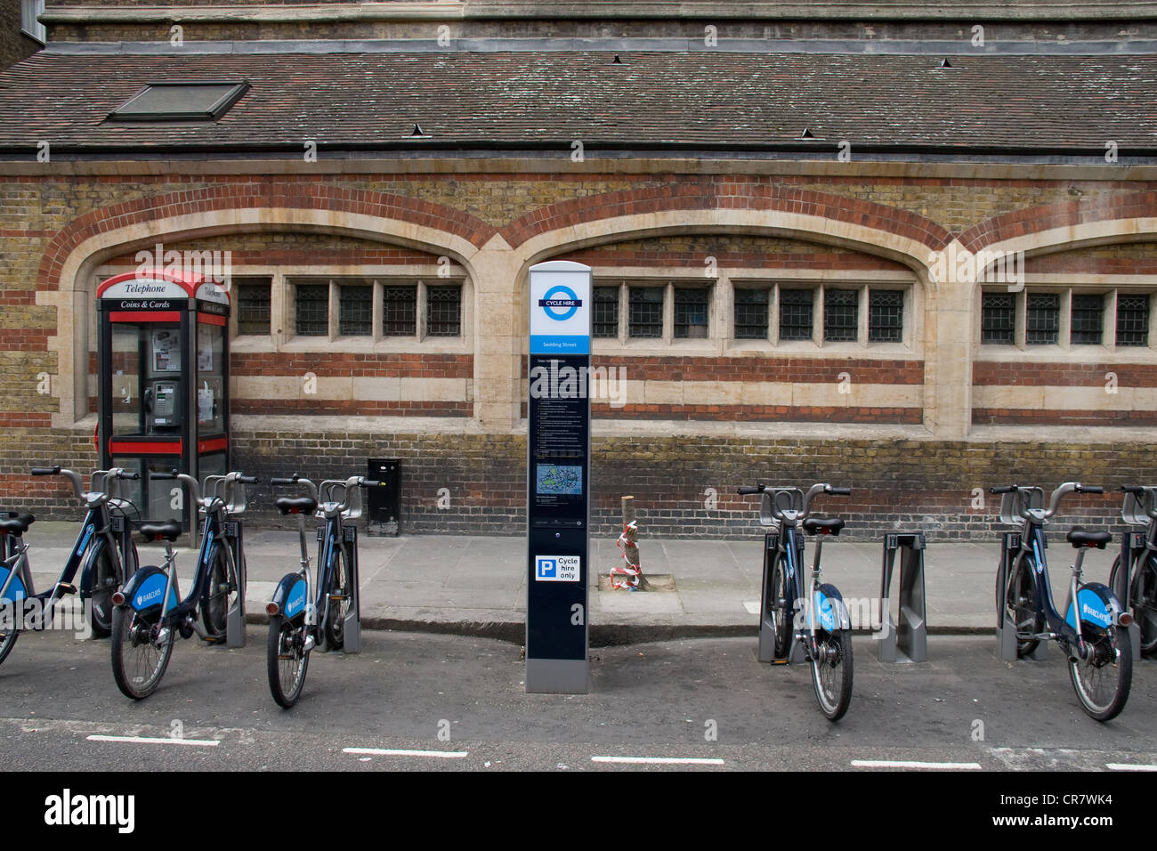 TFL Transport for London cycles and racks Chelsea Stock Photo - Alamy
