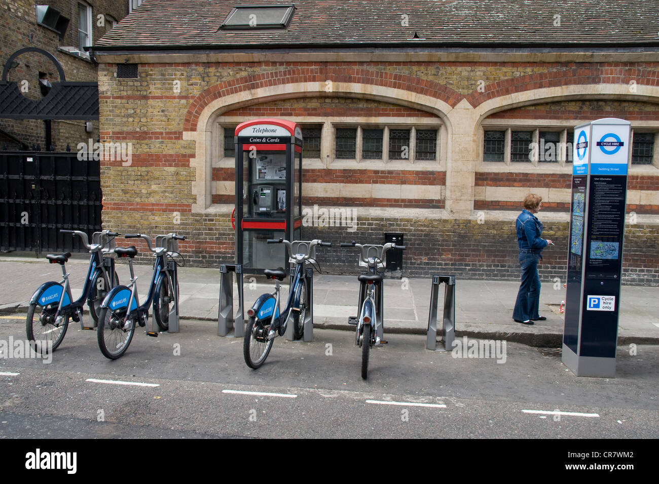 TFL Transport for London cycles and racks Chelsea Stock Photo - Alamy