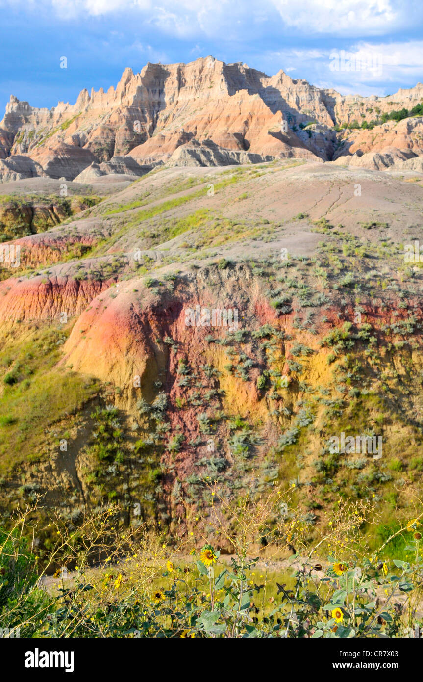 Badlands wall layered badlands wall hi-res stock photography and images ...