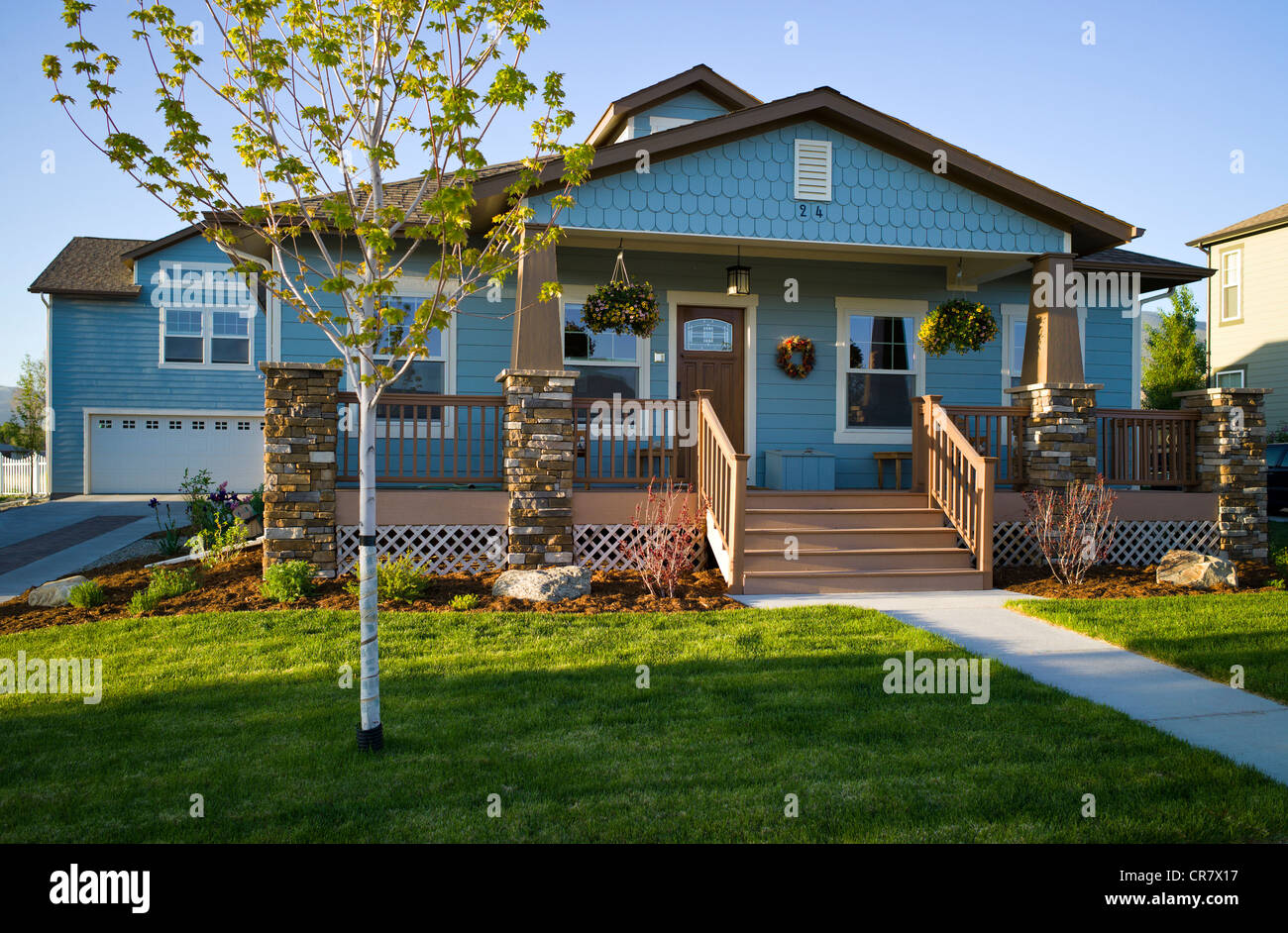 Craftsman Style residential home in Colorado, USA Stock Photo - Alamy