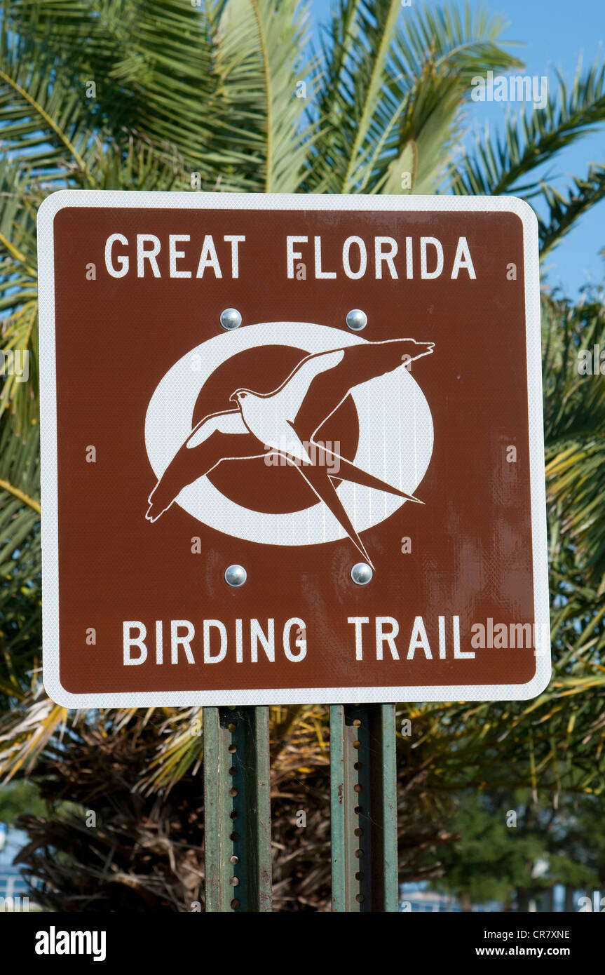 Great Florida Birding Trail sign USA Stock Photo - Alamy