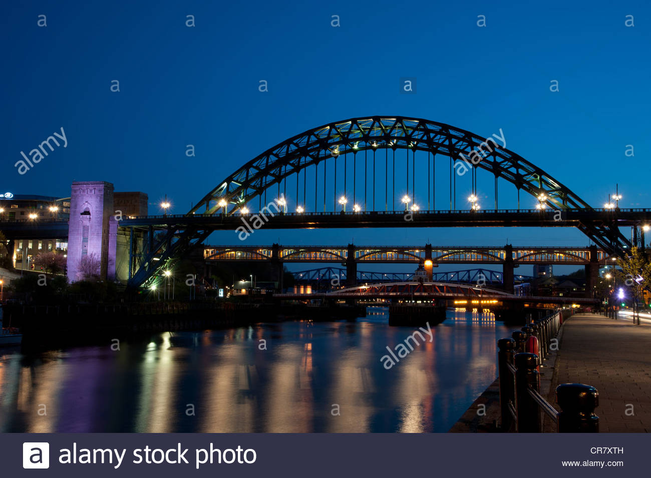 Bridges Over Tyne River In High Resolution Stock Photography and Images ...