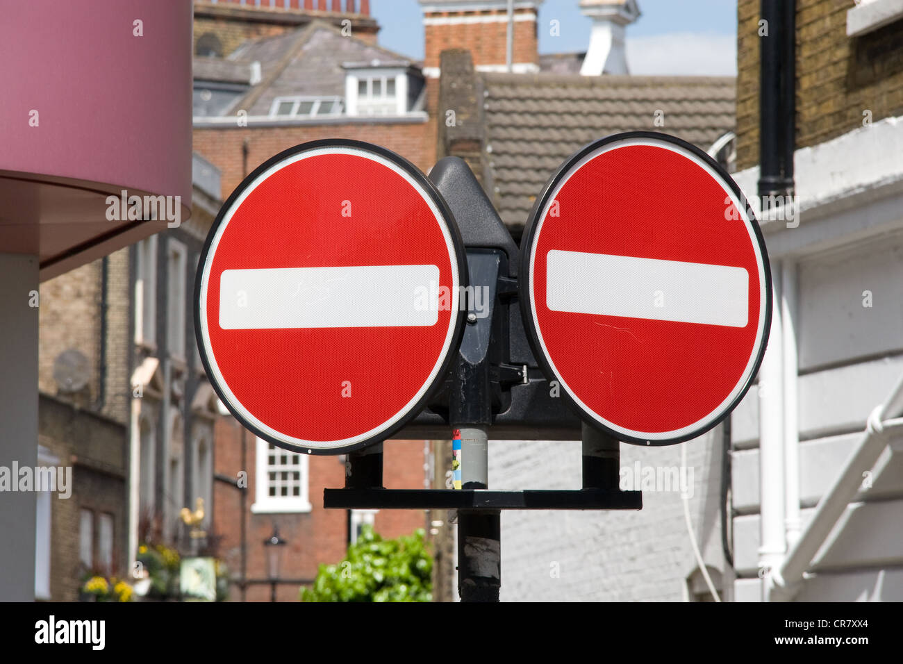 No entry signs Stock Photo - Alamy