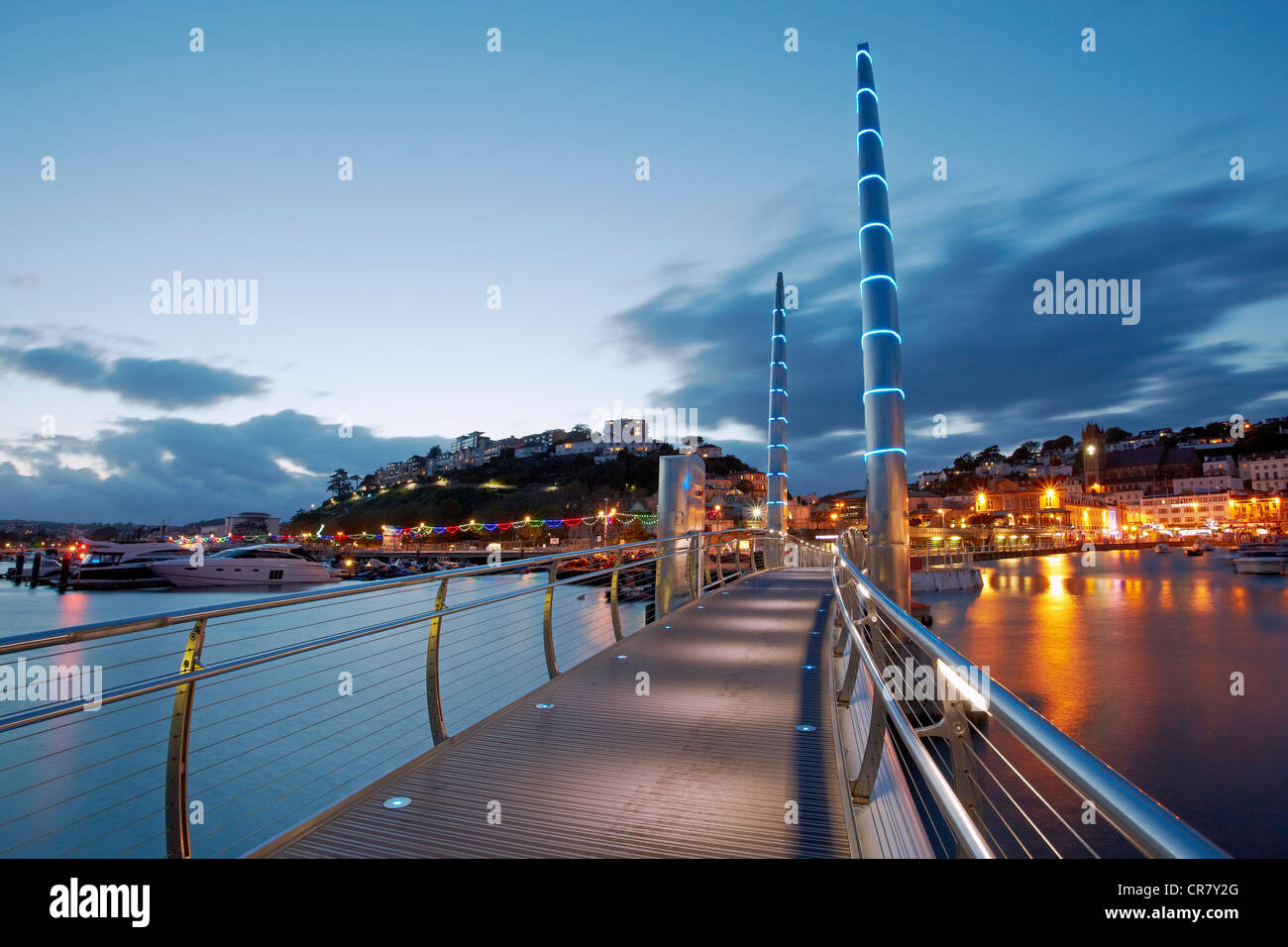 Bridge Harbour Boats Yachts Torquay Bridge High Resolution Stock ...