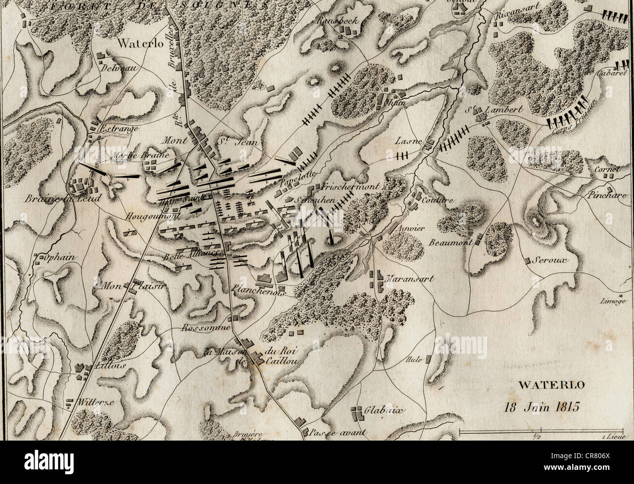 Napoleon At The Battle Of Waterloo High Resolution Stock Photography ...