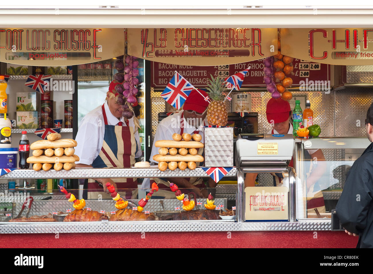 Cornwall, England, UK - Van selling sandwiches Stock Photo - Alamy