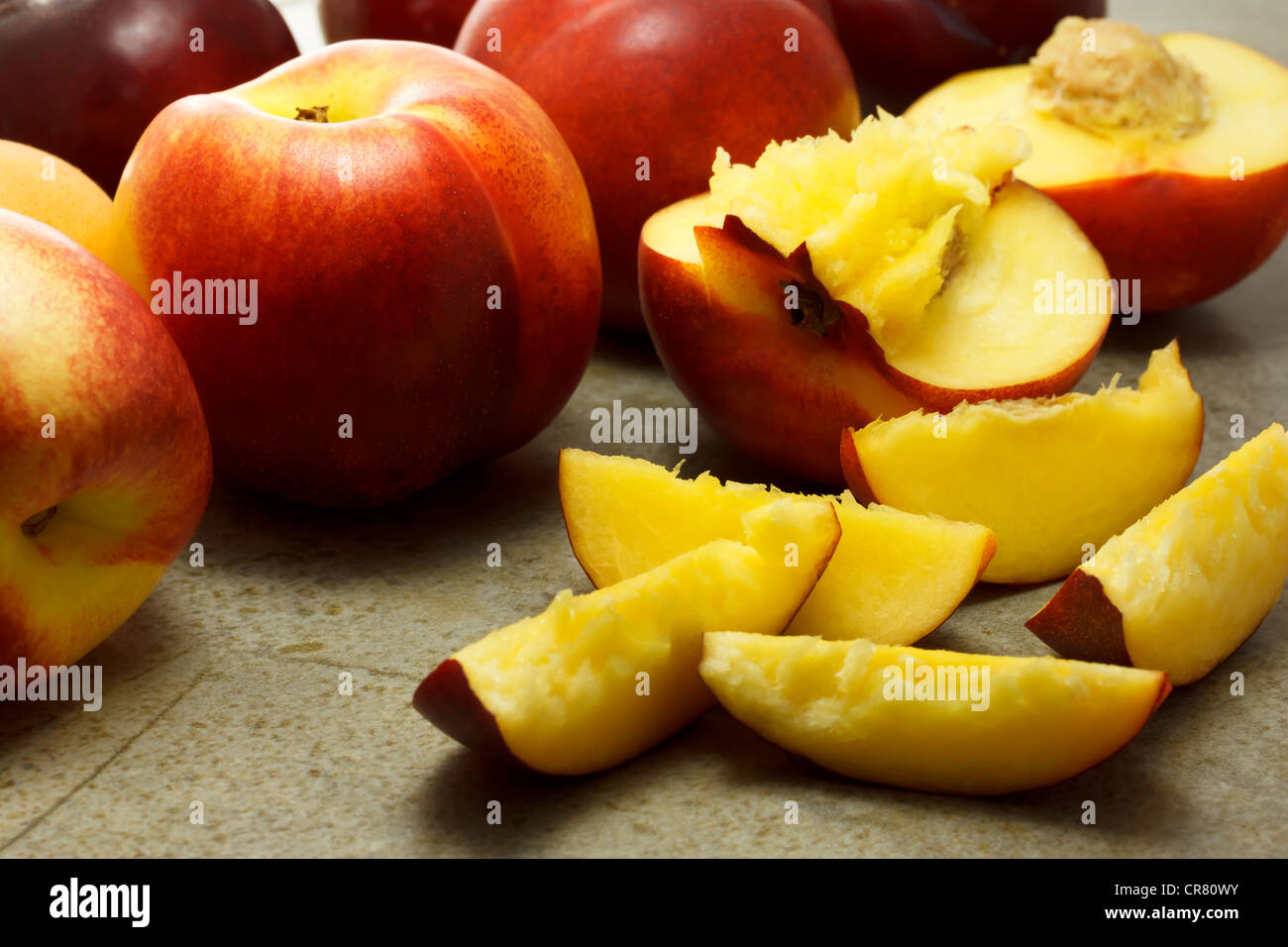 Red peach pit hi-res stock photography and images - Alamy