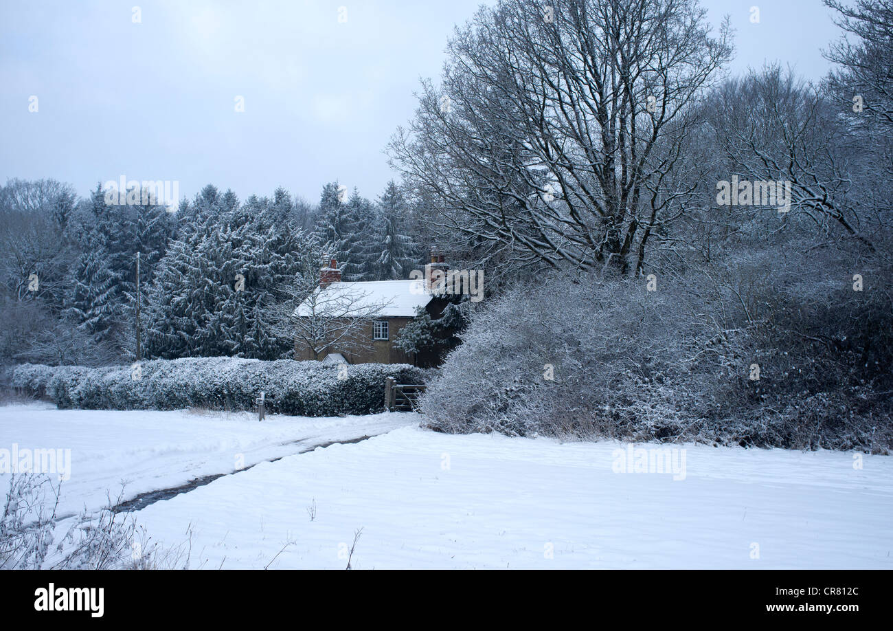 English cottage winter hi-res stock photography and images - Alamy