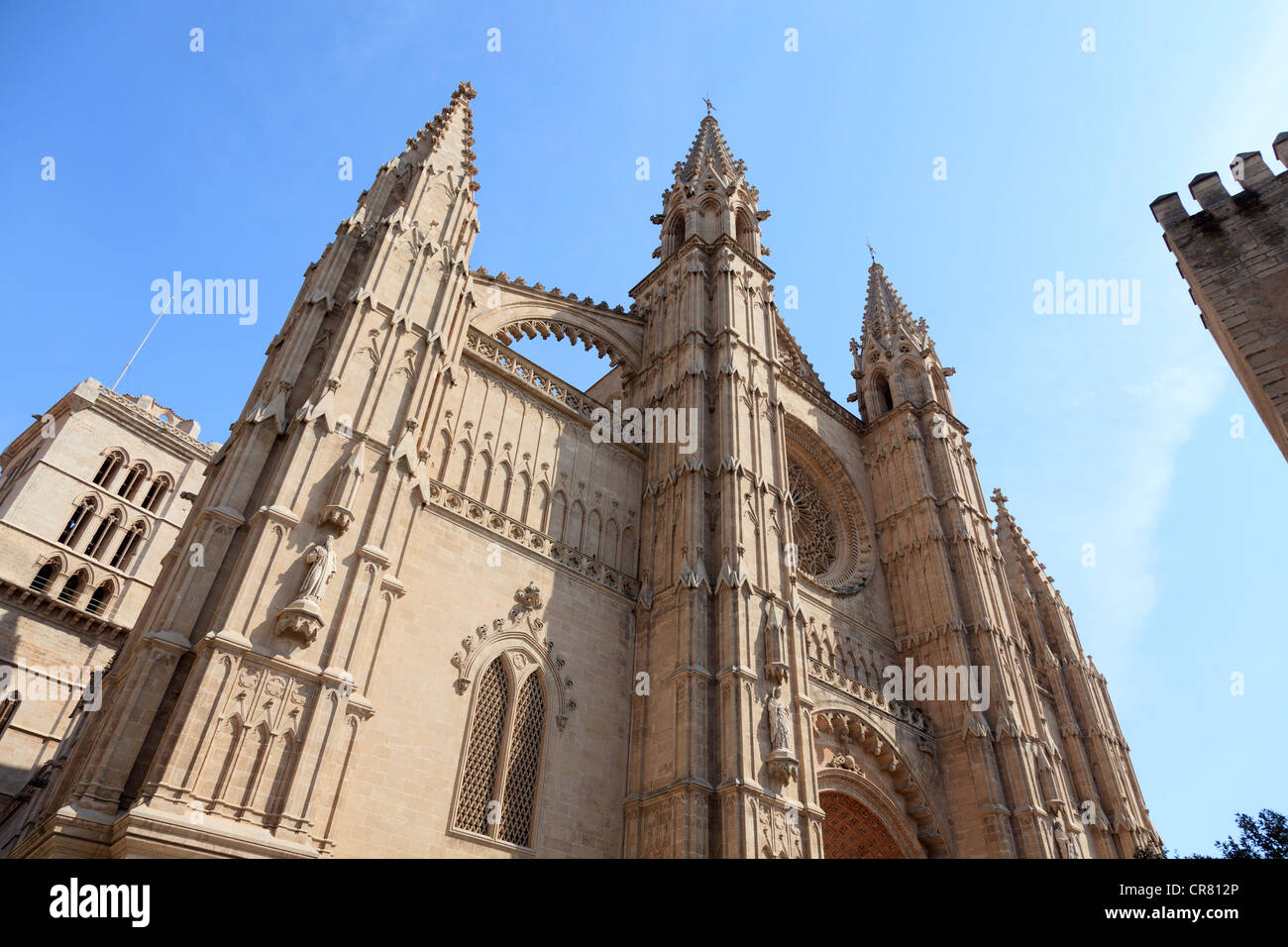 Gothic architecture of the balearic islands hi-res stock photography ...