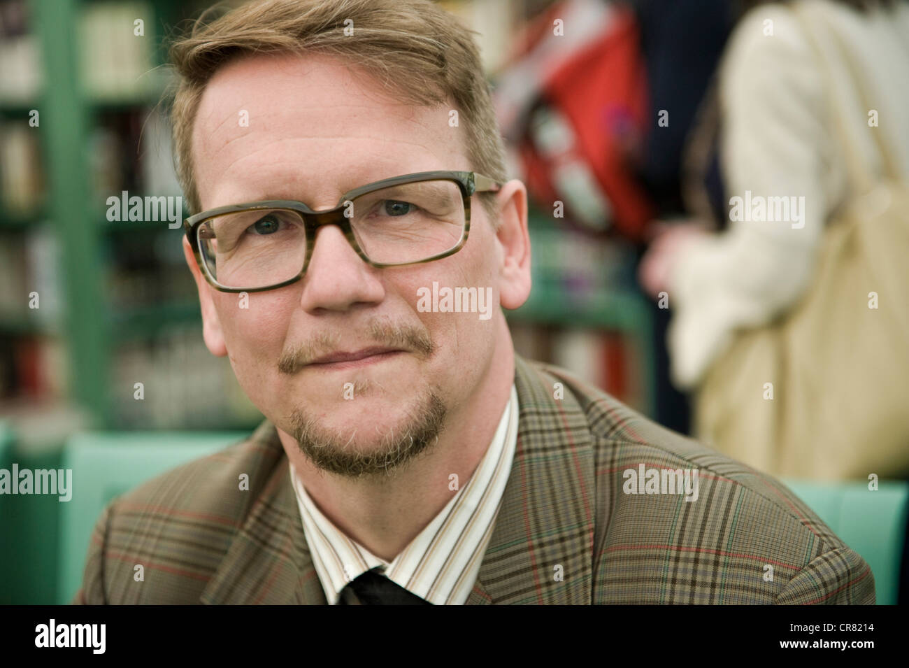 Sjón, Icelandic author and poet pictured at The Telegraph Hay Festival ...