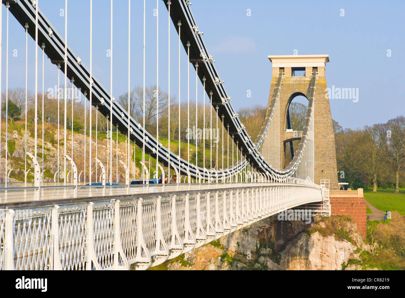 The Clifton Suspension Bridge spanning the Avon Gorge by Isambard ...