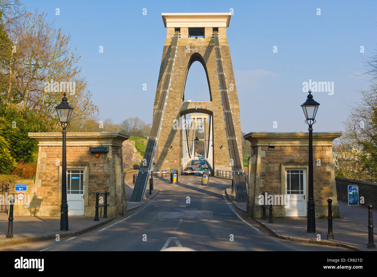 The Clifton Suspension Bridge spanning the Avon Gorge by Isambard ...