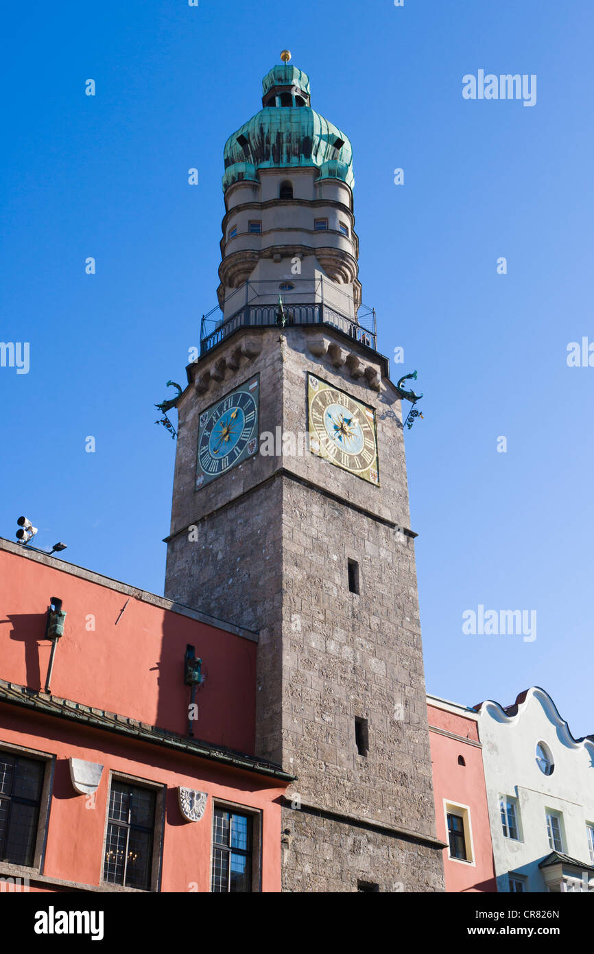 Stadtturm, City Tower, Herzog Friedrich Strasse, historical centre of ...