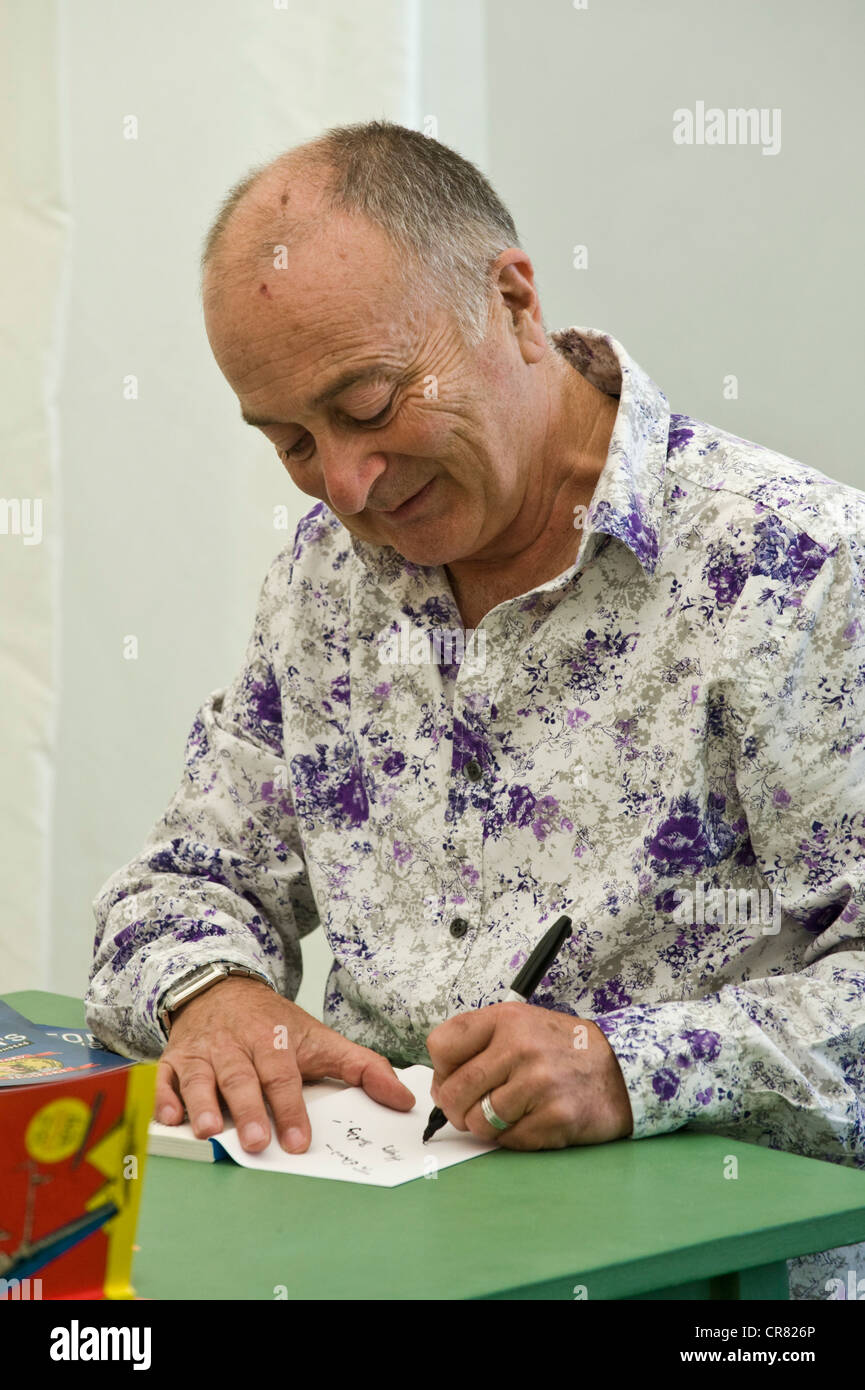 Tony Robinson, English actor, comedian and author pictured book signing ...