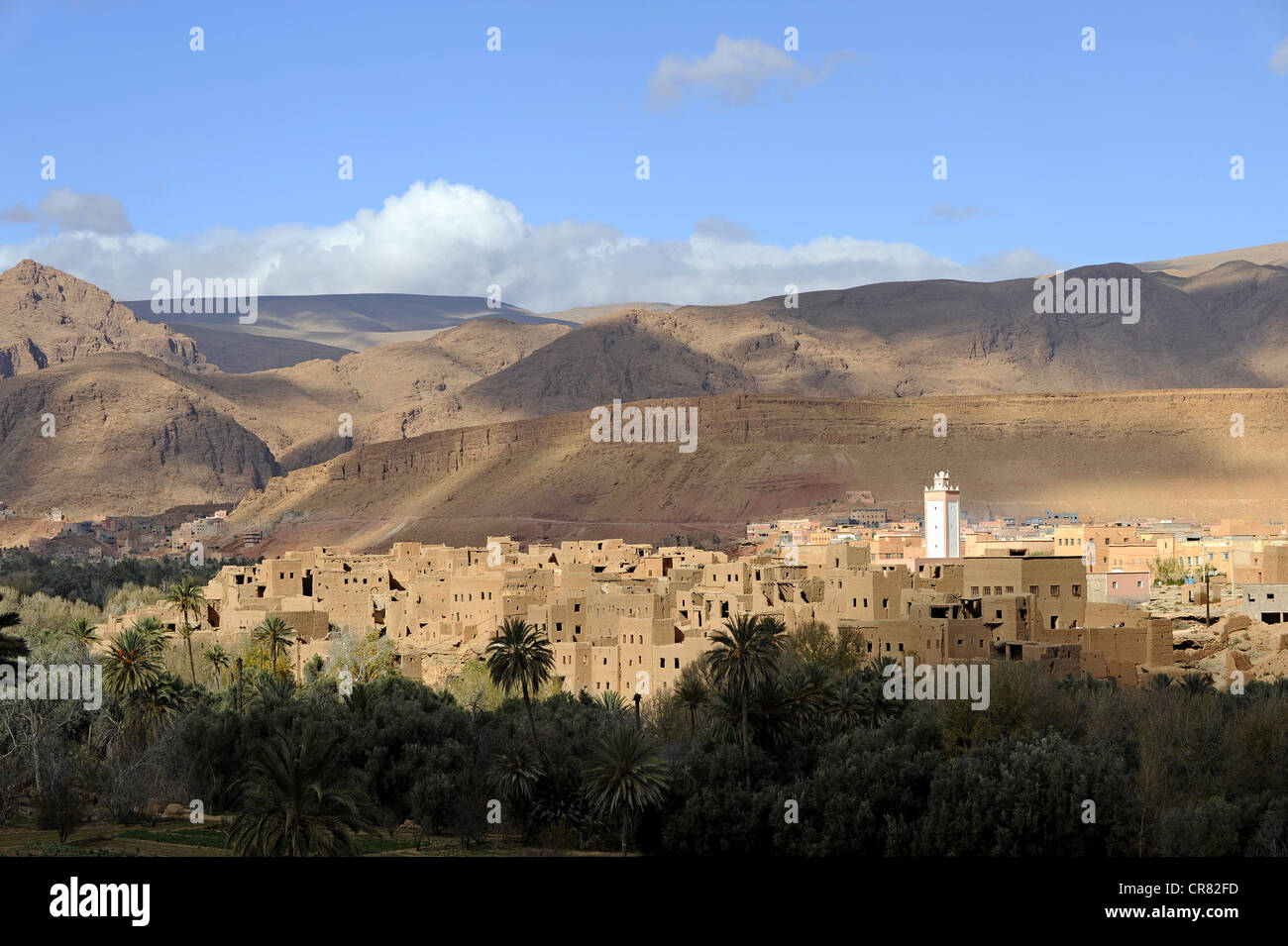 Tinghir, an oasis town along the Road of the Kasbahs, southern Morocco ...