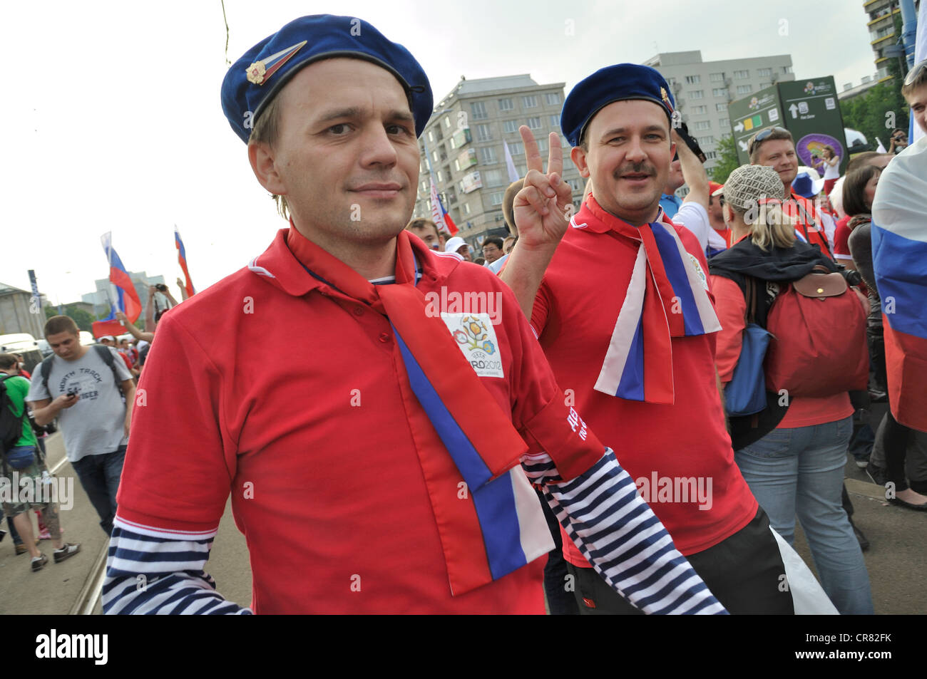 Russian football fans hi-res stock photography and images - Alamy