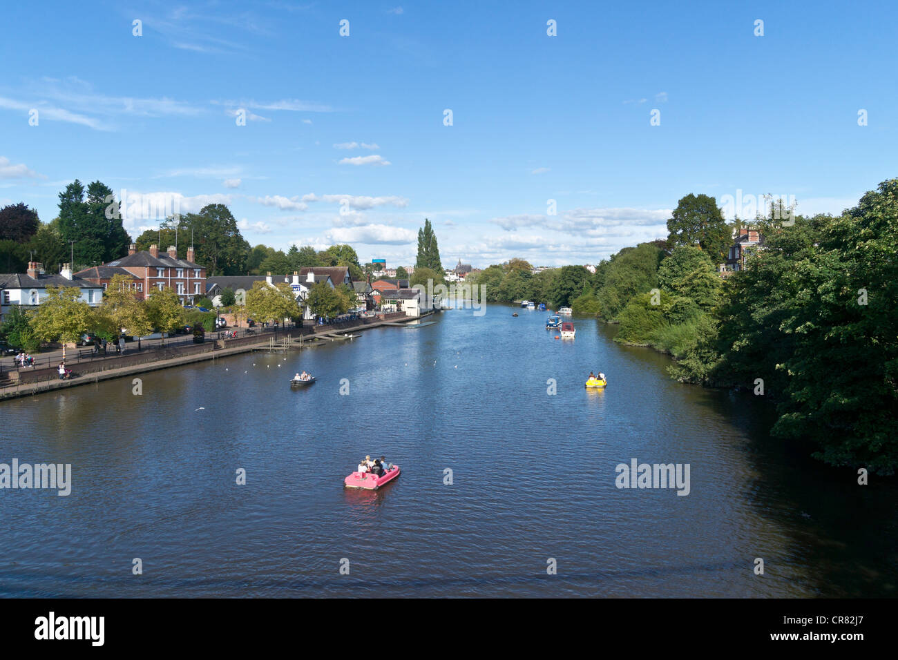 Chester is a city in Cheshire, England. Lying on the River Dee Stock ...