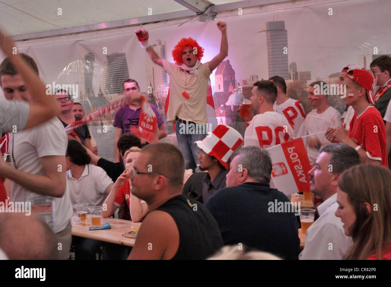 Young fan polish national soccer hi-res stock photography and images ...