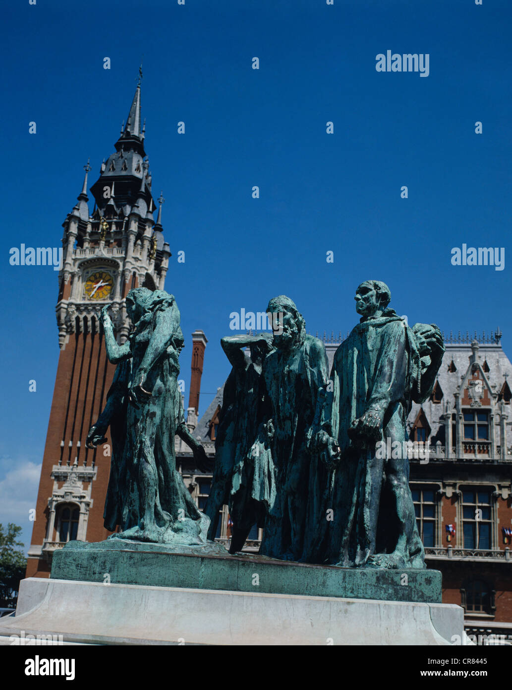 Rodin Sculpture of the Burghers of Calais , Calais , France Stock Photo ...