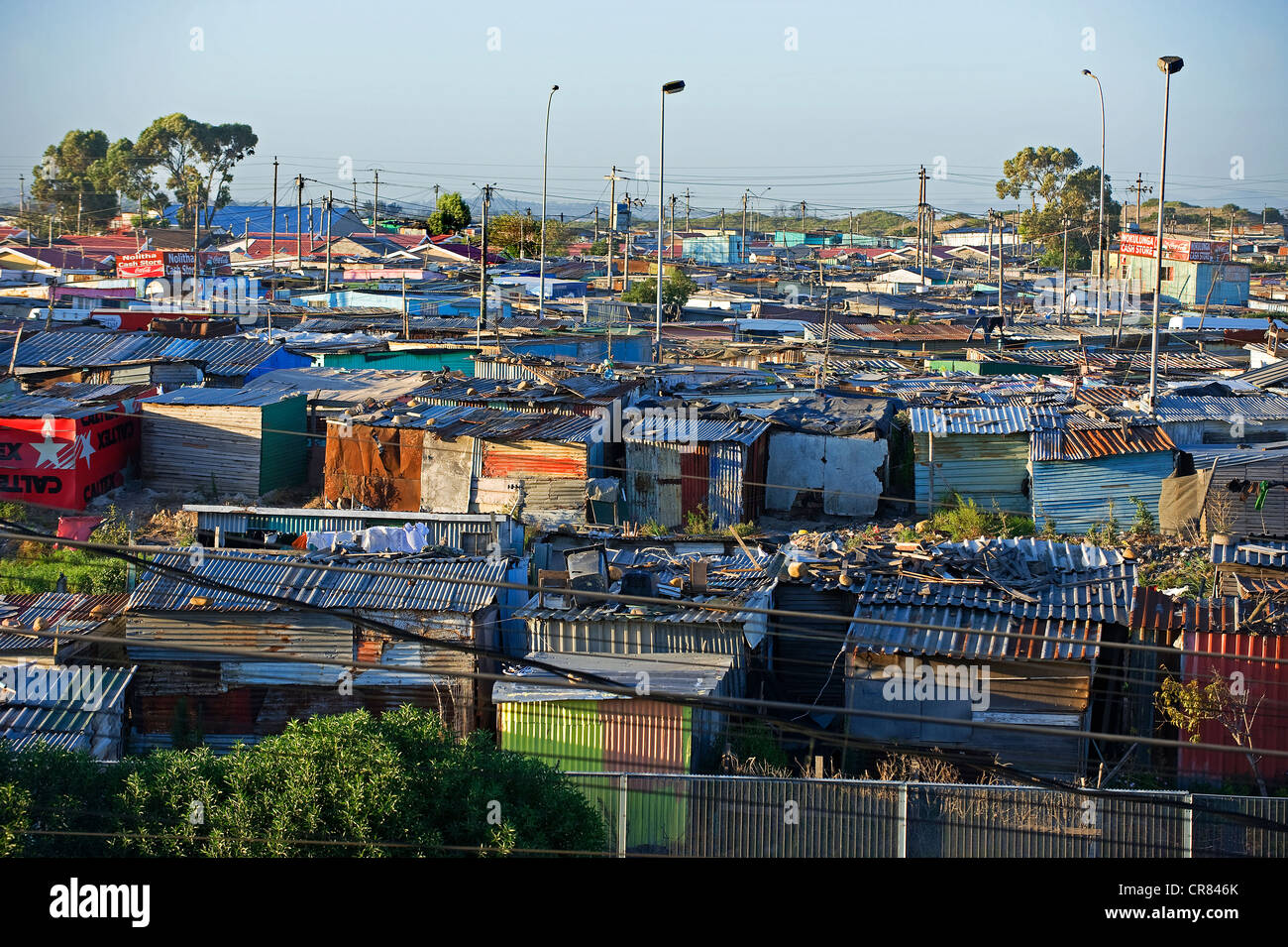 South Africa, Western Cape, Cape Town, the township of Kayelitsha has ...
