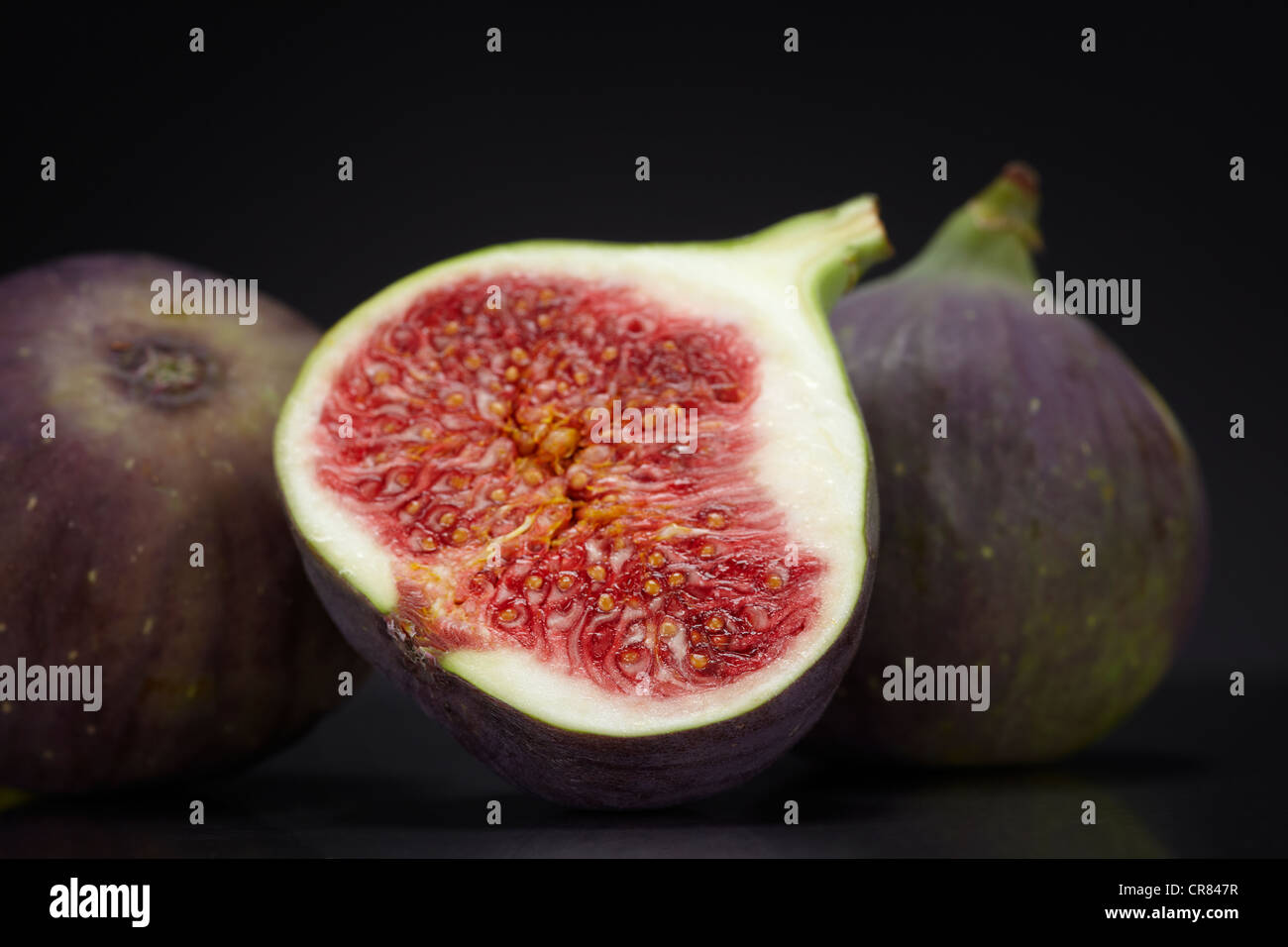 Blue figs (Ficus carica Stock Photo - Alamy