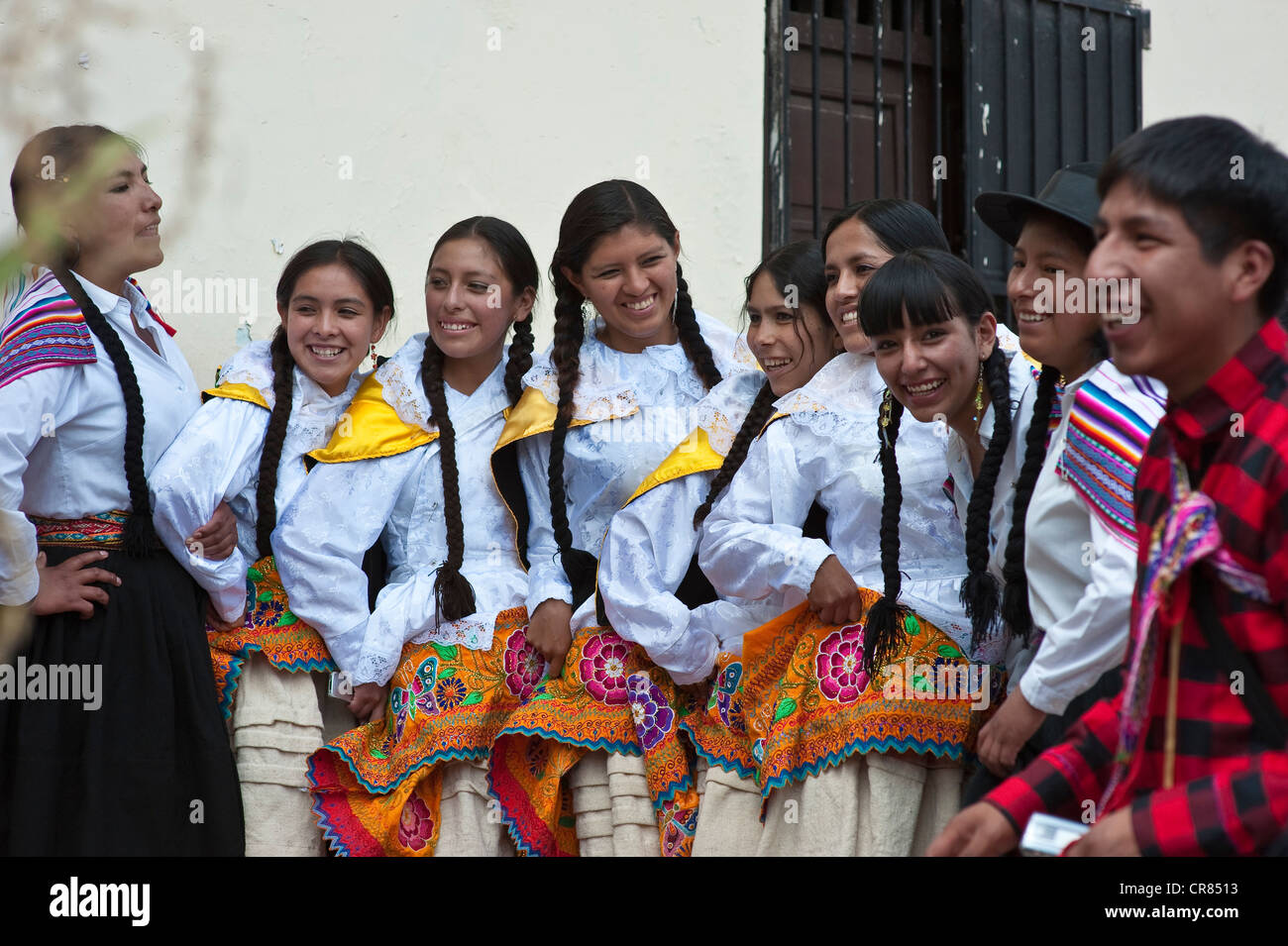 Peru, Cuzco province, Huaro, dancers in traditional costume for the ...