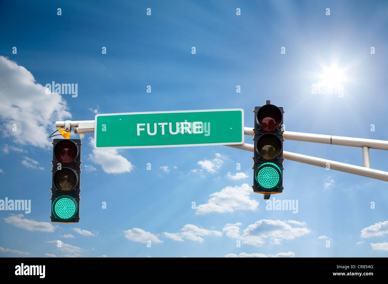 Street sign reading Future Stock Photo - Alamy