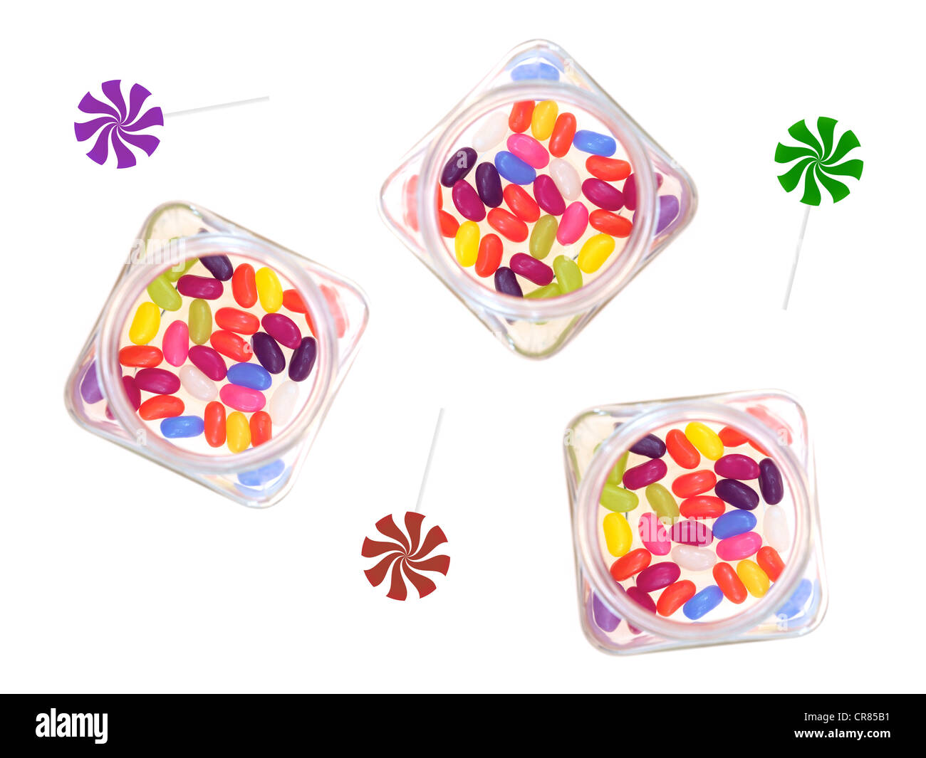Sweet candy isolated against a white background Stock Photo - Alamy