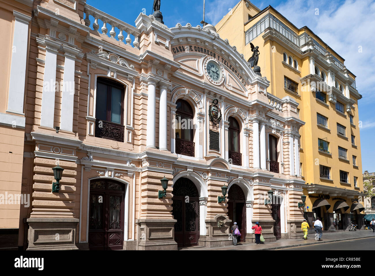 Peru, Lima, historic centre UNESCO World Heritage, the position Stock ...