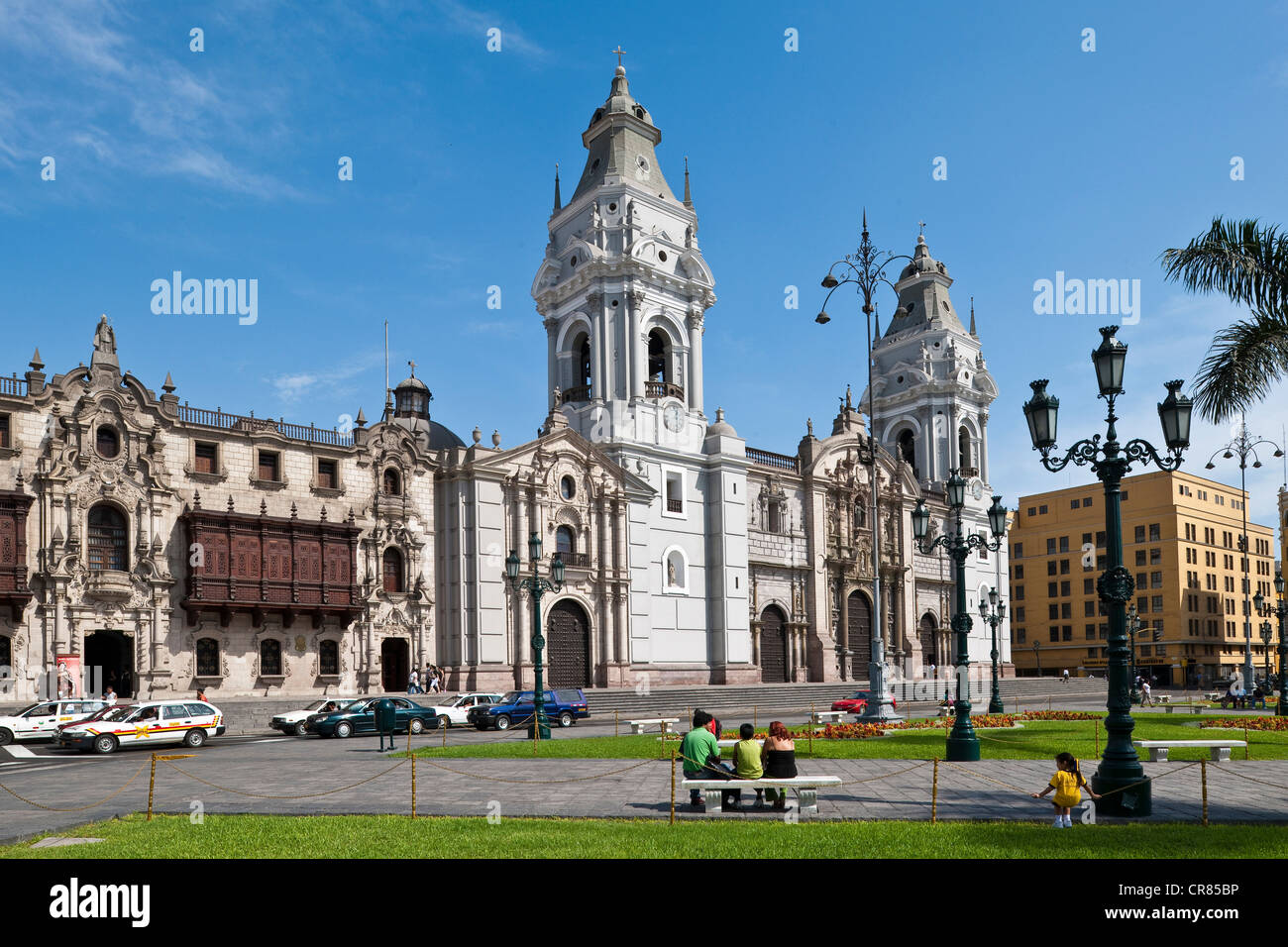 Peru, Lima, historic centre UNESCO World Heritage, Plaza de Armas and ...