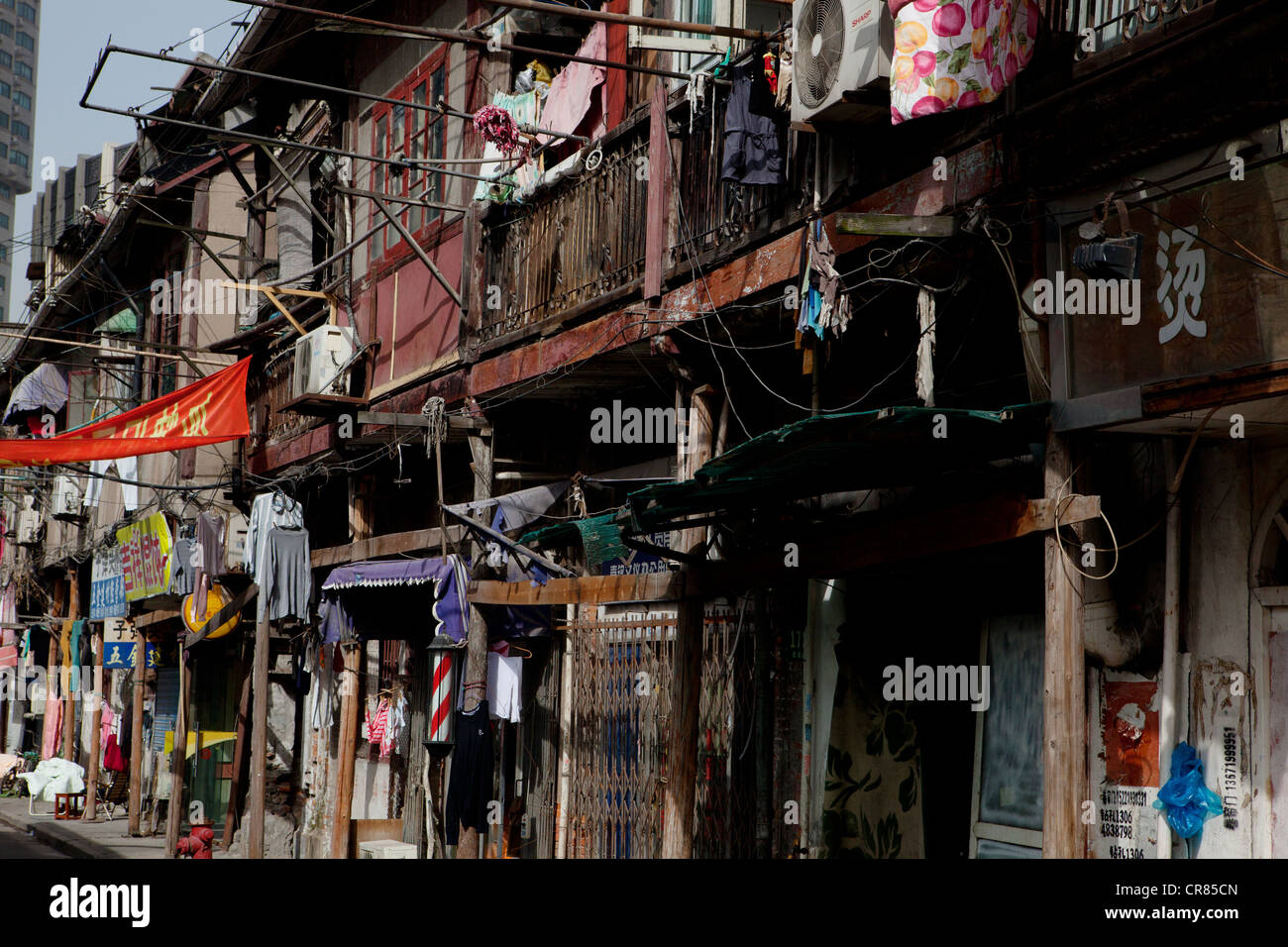 old run down buildings of Shanghai China Stock Photo - Alamy