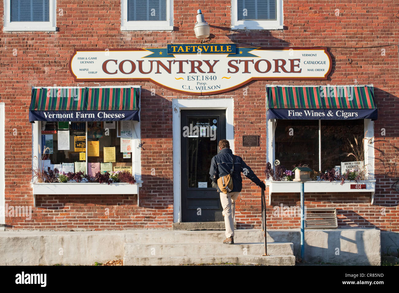 United States, New England, Vermont, Taftsville, general store Stock ...