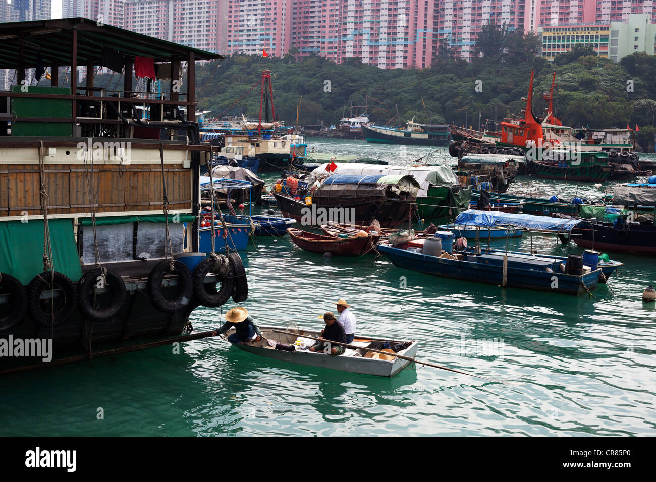 Boats in Hong Kong Stock Photo - Alamy