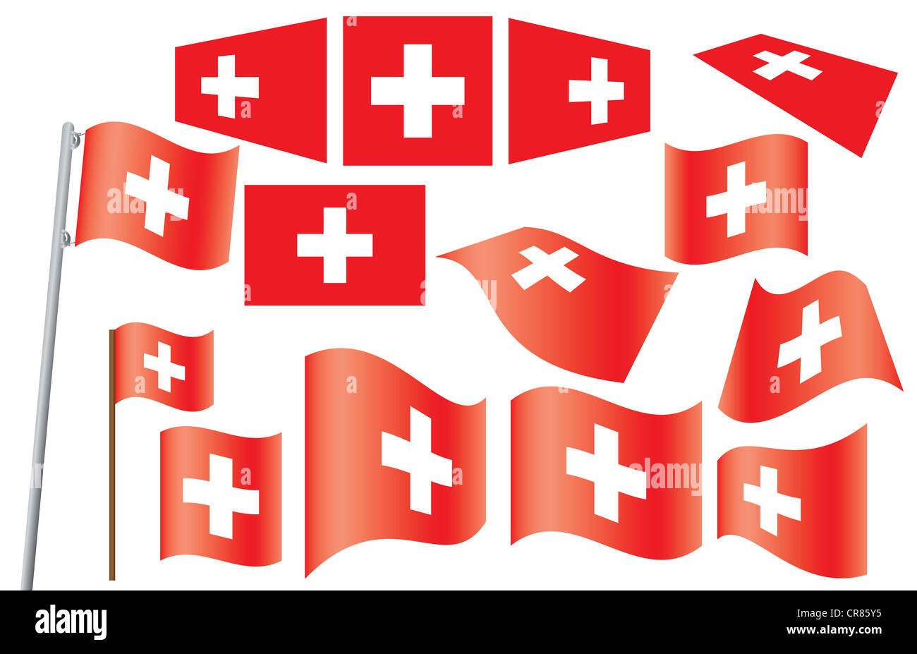 Switzerland illustration hi-res stock photography and images - Alamy