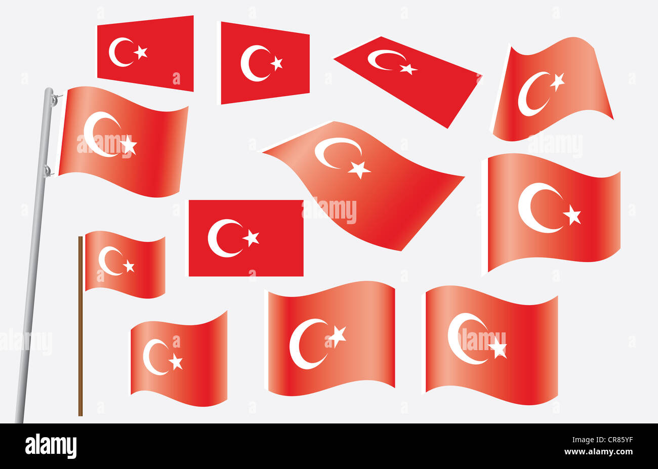 Flags of turkey hi-res stock photography and images - Alamy