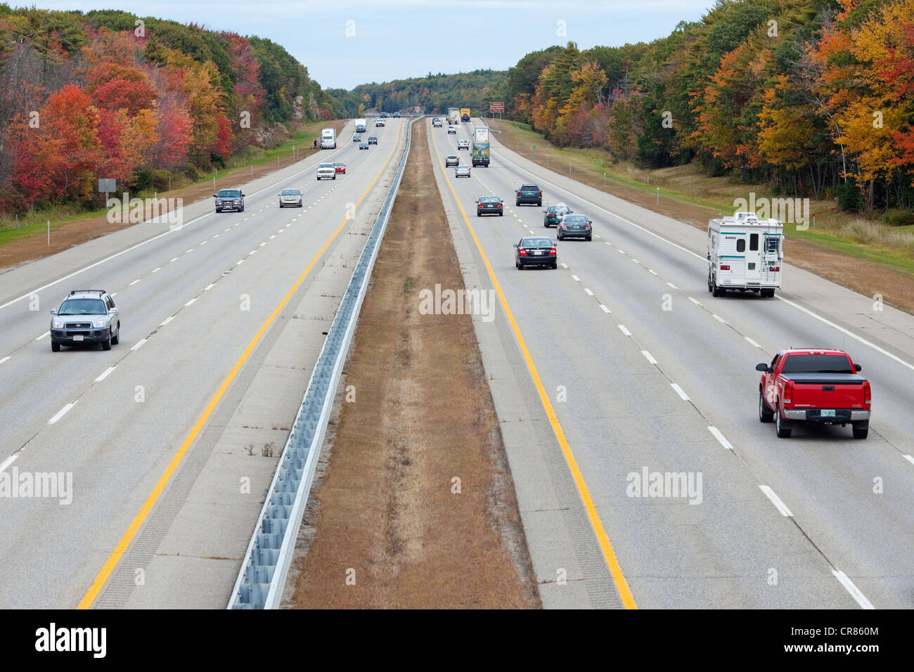 United States, New England, Maine, surroundings of Portsmouth, motorway ...