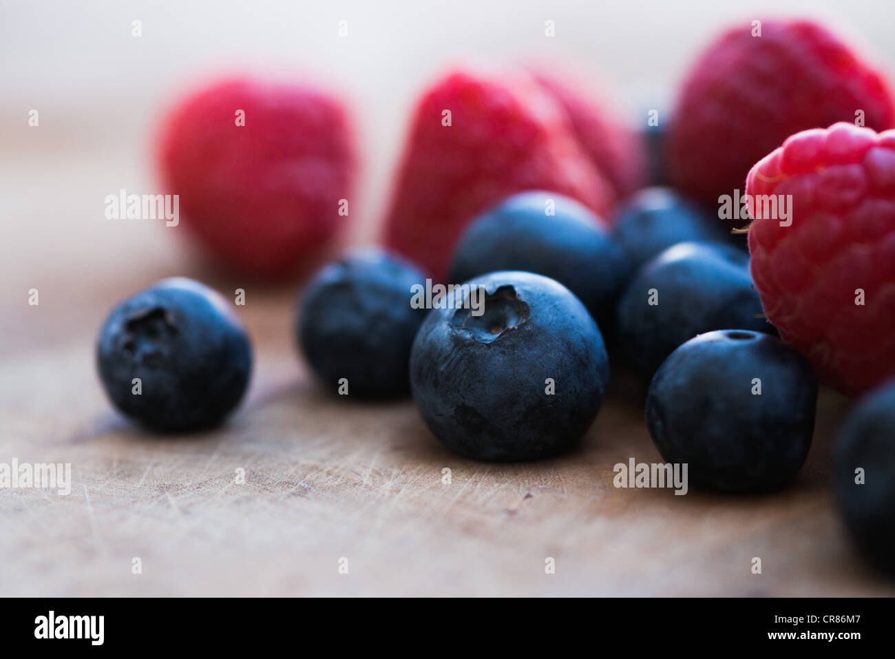 Blueberries and Raspberries Stock Photo - Alamy