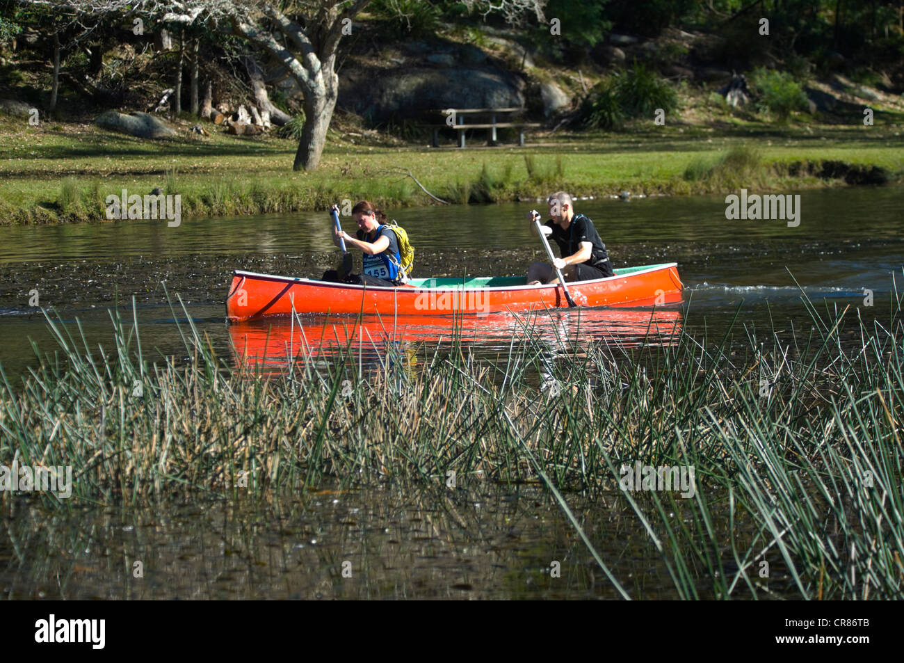 Canoeing competition, Audley Weir, Royal National Park, Sydney, New ...