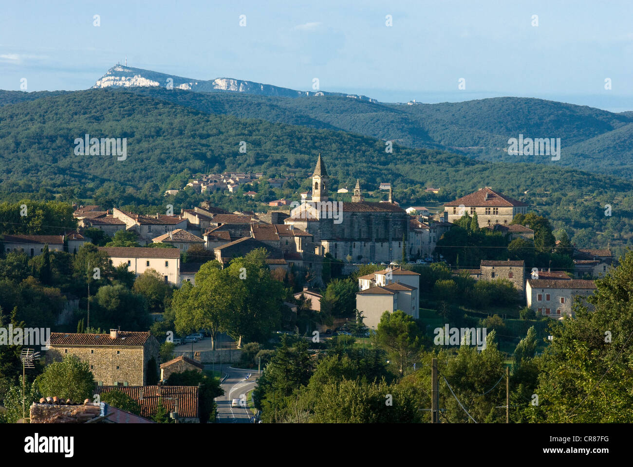 France, Gard, Barjac, Renaissance city located between Ceze and Ardeche ...