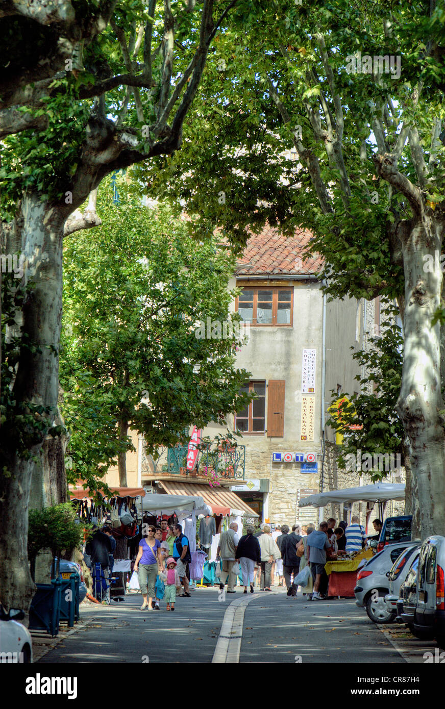 France, Gard, Barjac, Renaissance city located between Ceze and Ardeche ...