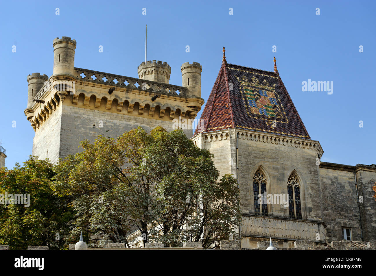 France, Gard, Uzes, listed as town of art and history, Duke's castle ...
