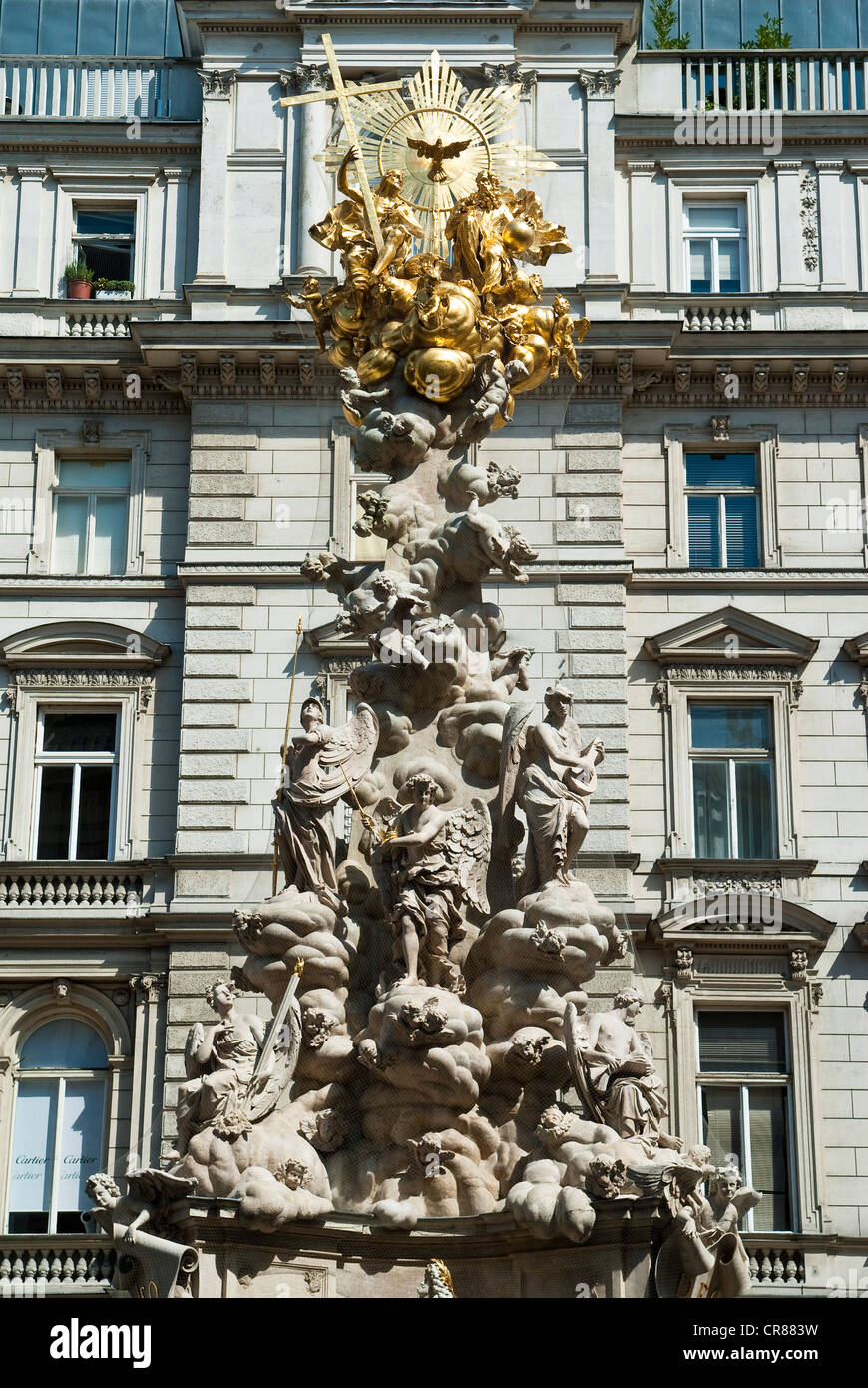 Austria, Vienna, historic center UNESCO World Heritage, Plague Column ...