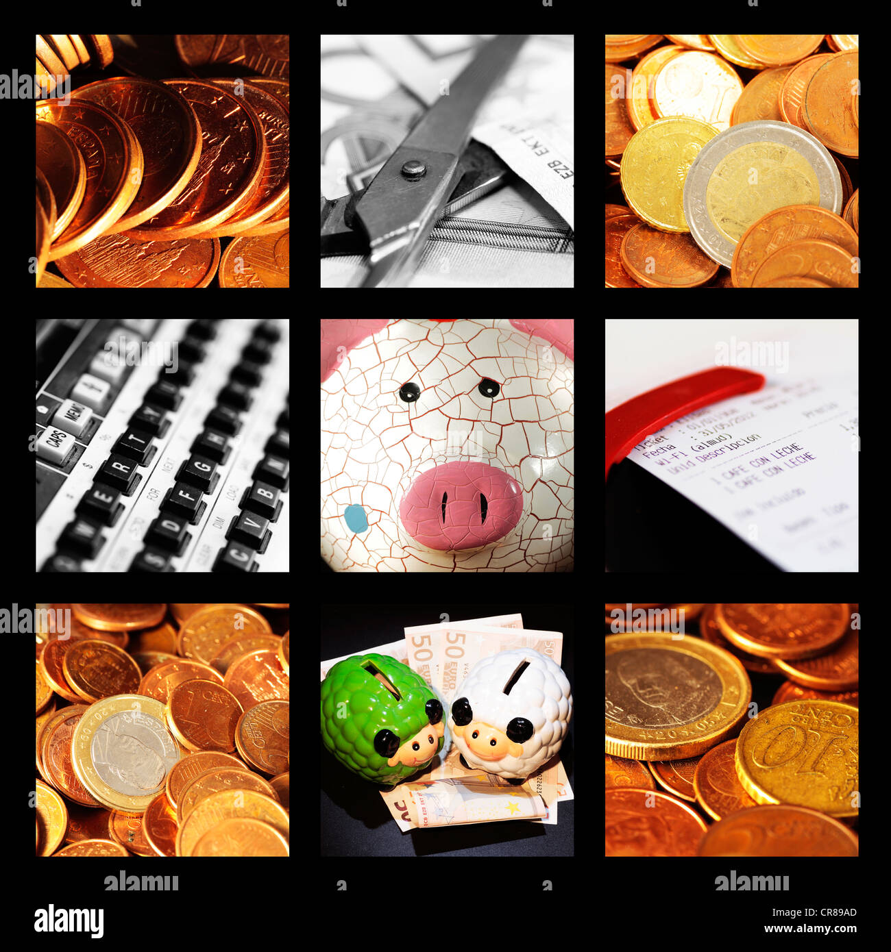 Currencies collage hi-res stock photography and images - Alamy