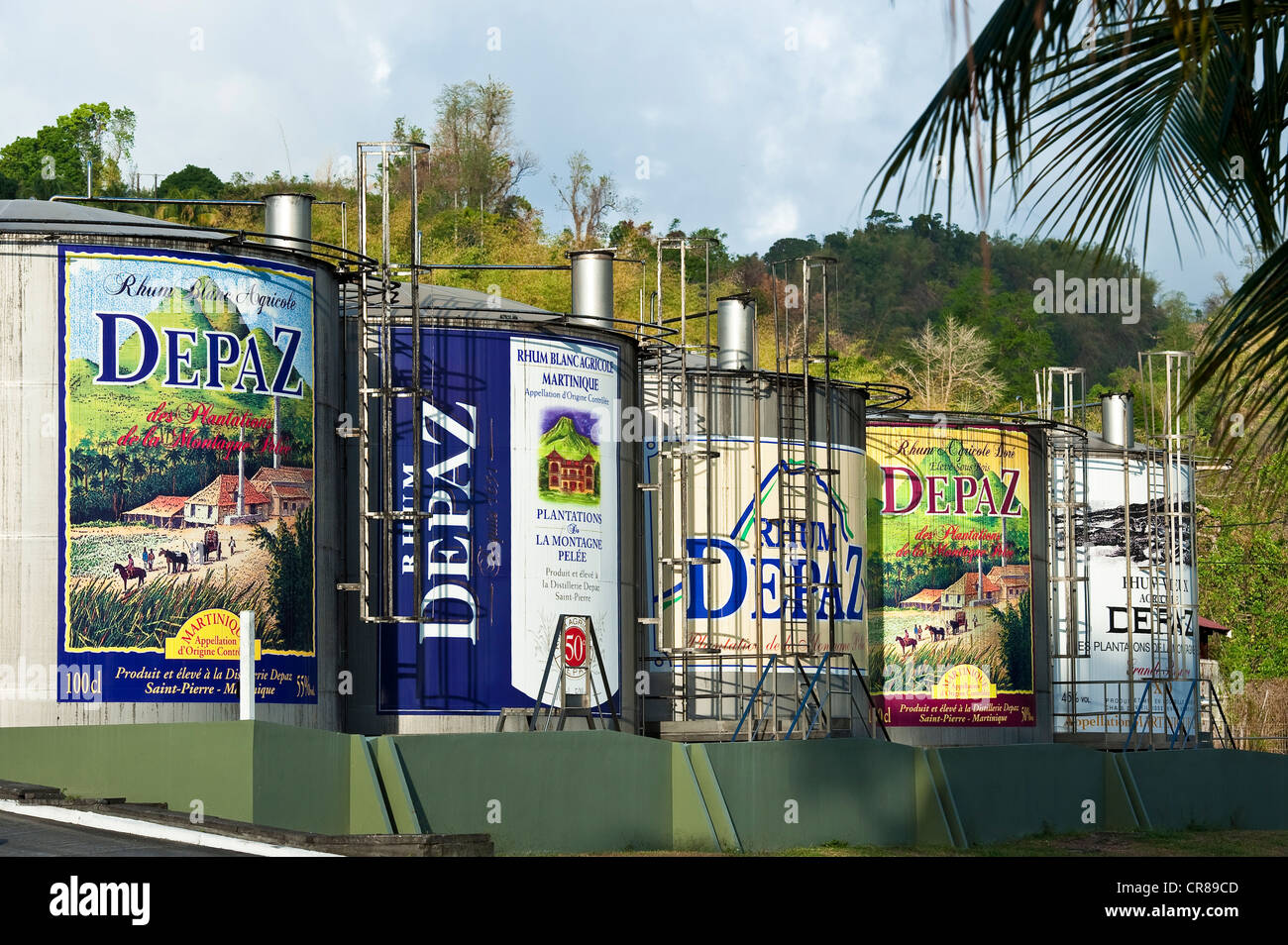 France, Martinique (French West Indies), Depaz rum distillery ...